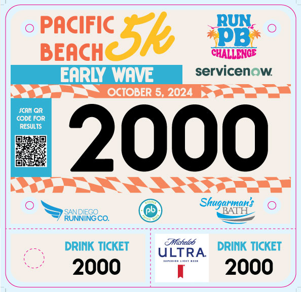 Pacific Beach Half Marathon & 5K | October 4th & 5th, 2025